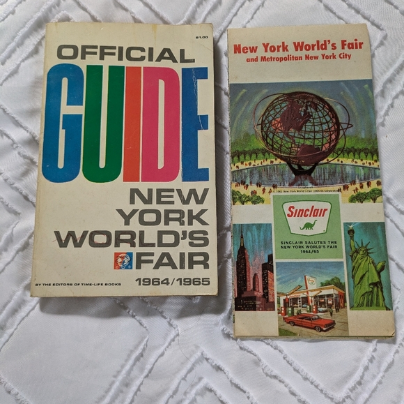 Other | Vintage 1964 Worlds Fair Guidebook And Sinclair Map | Poshmark